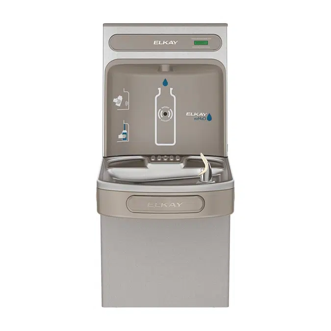 BIM objects - Free download! EZS8WSLK Elkay ezH2O® Bottle Filling Station with Single ADA Cooler ...