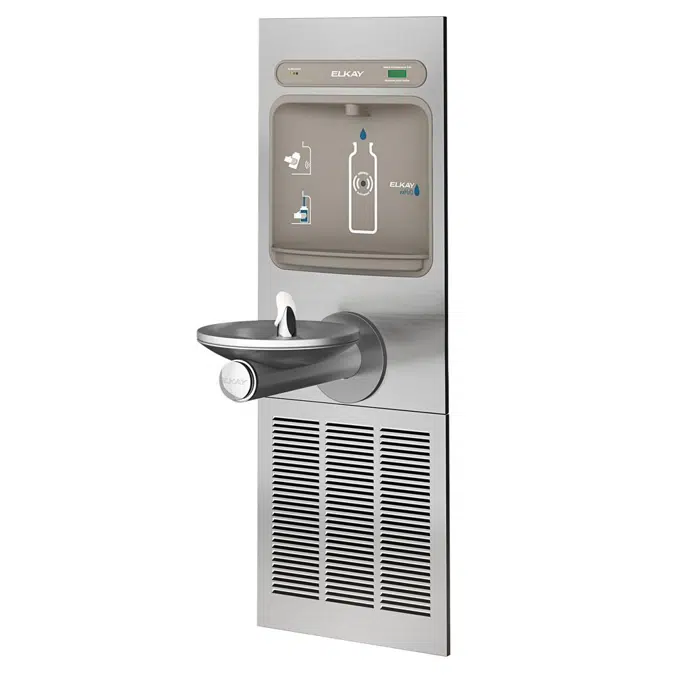 BIM objects - Free download! LZWS-LRPBM8K Elkay ezH2O® Bottle Filling Station with Integral ...