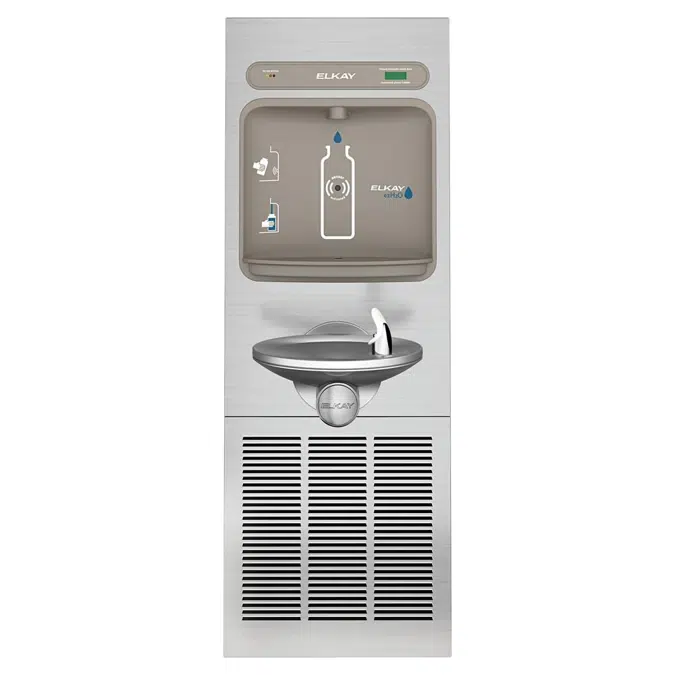 BIM objects - Free download! LZWS-LRPBM8K Elkay ezH2O® Bottle Filling Station with Integral ...