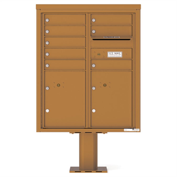 BIM objects - Free download! STD-4C versatile™ Pedestal Mount Mailbox ...