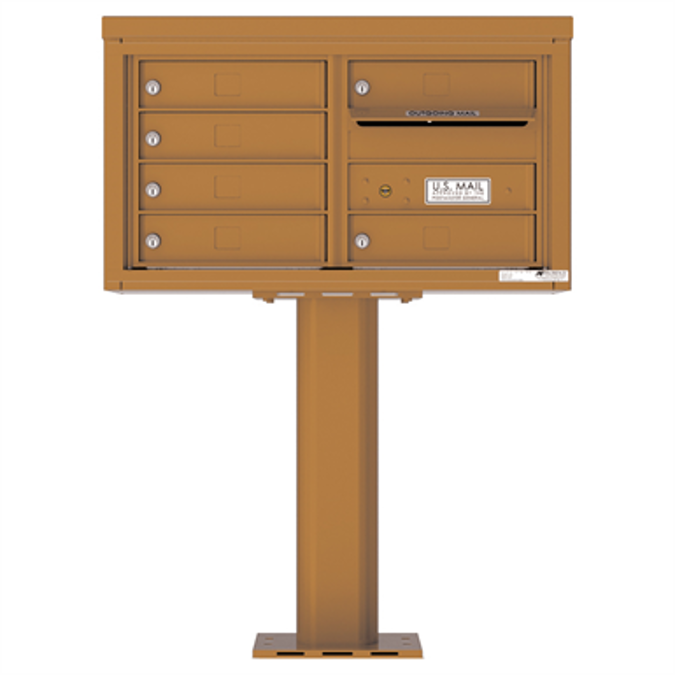 BIM objects - Free download! STD-4C versatile™ Pedestal Mount Mailbox ...