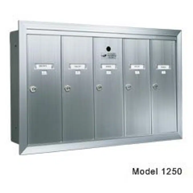 BIM objects - Free download! 1250 Series Vertical Mailbox | BIMobject