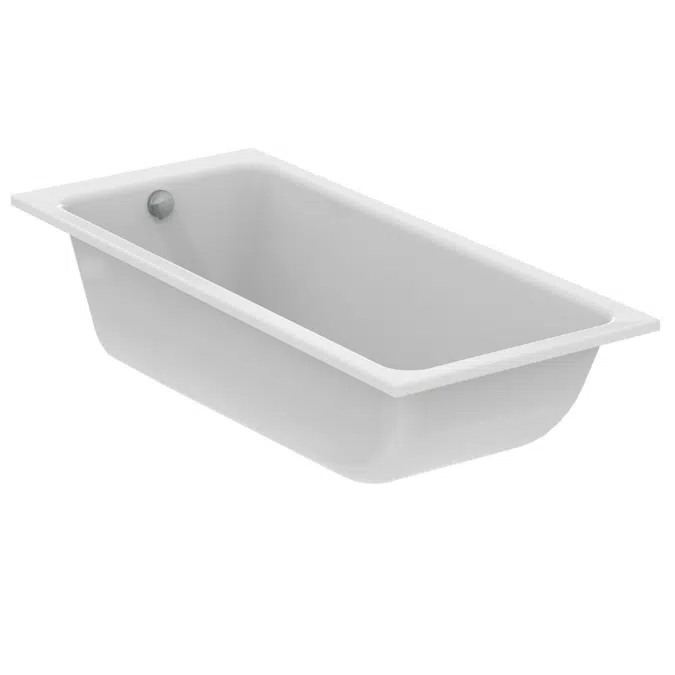 BIM objects - Free download! LDV TUB RECT 180X80 WHITE | BIMobject