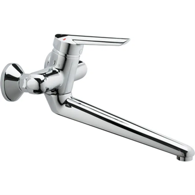 BIM objects - Free download! CERAPLUS wall mounted single lever basin ...