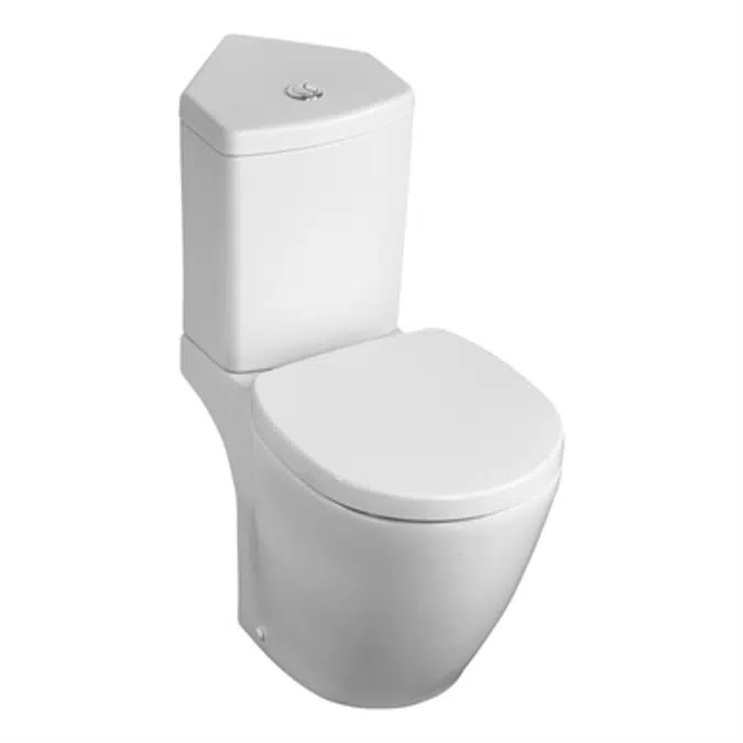 BIM objects - Free download! Concept Space Compact Close Coupled WC Pan ...
