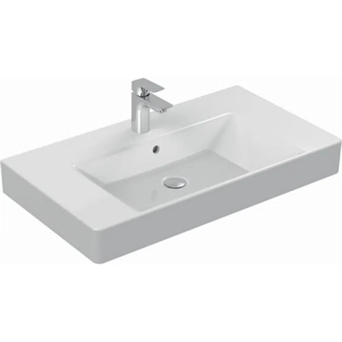 BIM objects - Free download! STRADA vanity basin 710x455mm, 1 taphole ...