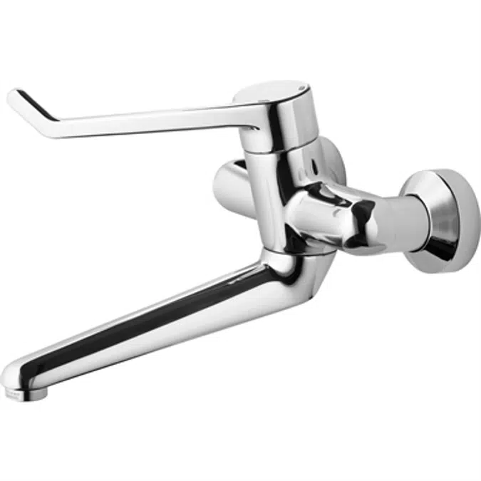 BIM objects - Free download! CERAPLUS wall mounted single lever basin ...