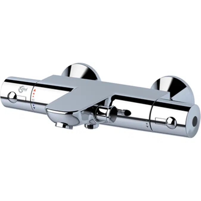 BIM objects - Free download! Mitigeur Thermostatique Bain-Douche Mural ...