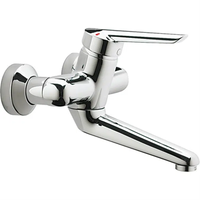 BIM objects - Free download! CERAPLUS wall mounted single lever basin ...
