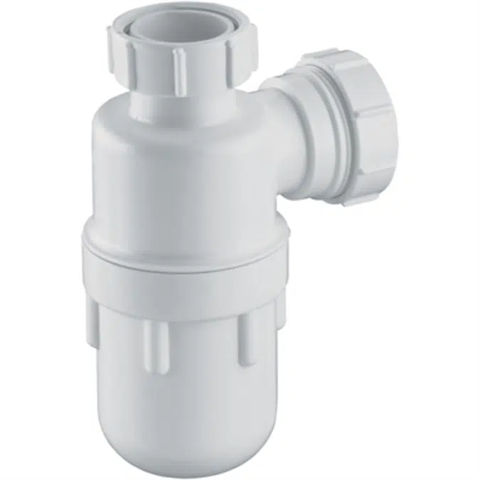 BIM objects - Free download! P_1¼"x75mm Seal Plastic Bottle Trap ...