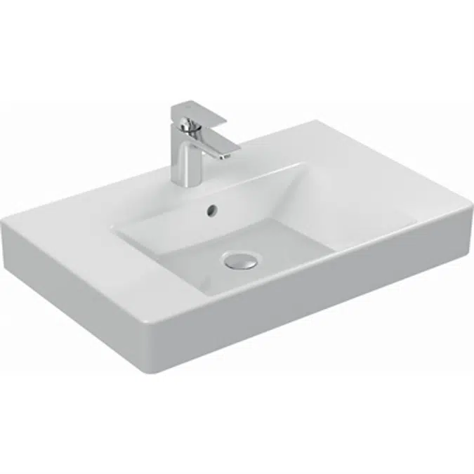 BIM objects - Free download! STRADA vanity basin 810x455mm, 1 taphole ...
