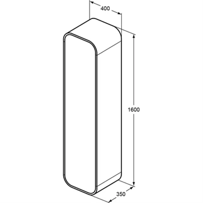 BIM objects - Free download! DEA COLUMN 400 DK LRCH UNIT 1600MM HIGH ...