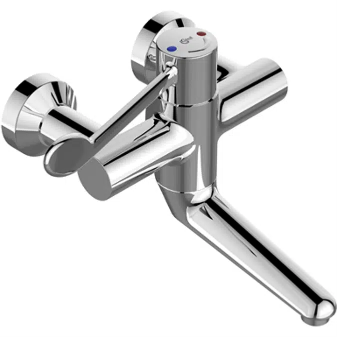 BIM objects - Free download! Ceraplus Safe SQ wall mounted thermostatic ...