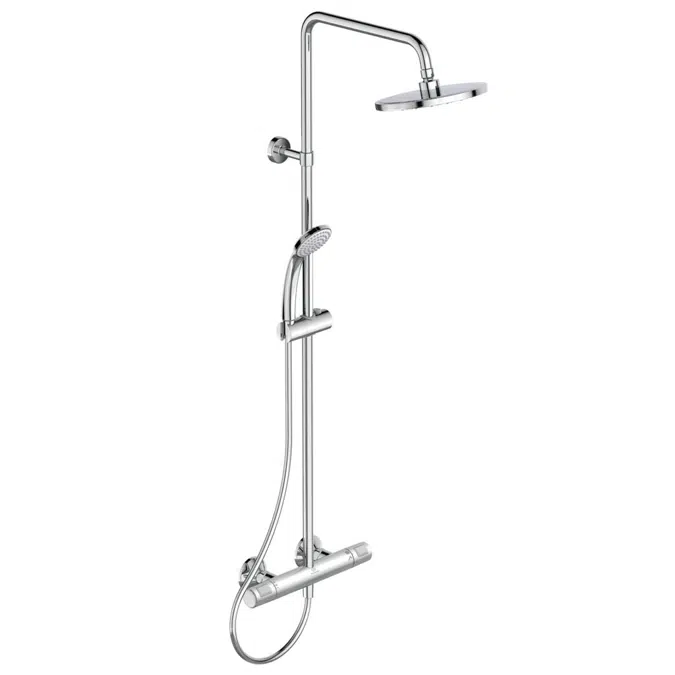 BIM objects - Free download! CERATHERM T20 SHOWER MIXER EXPOSED OFFSET ...