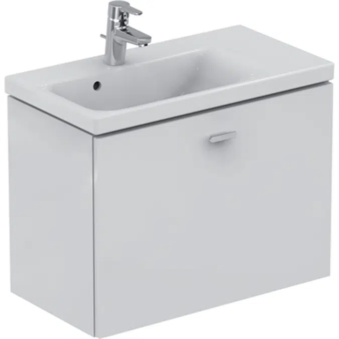 BIM objects - Free download! CONNECT SPACE BASIN 70X38 WHITE RH PLTFRM ...