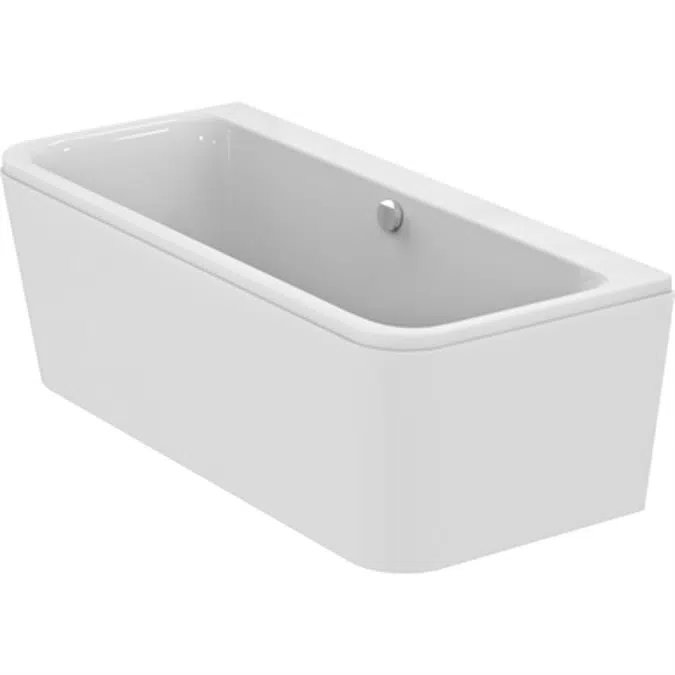 BIM objects - Free download! TONIC II D-shape double ended bath tub ...