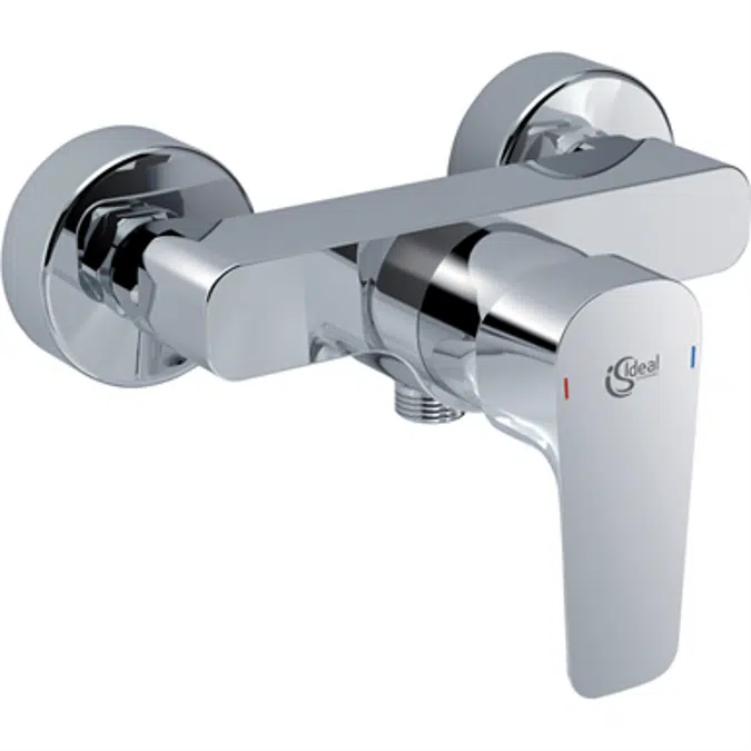 BIM objects - Free download! Mitigeur Douche Mural Kheops- B0754AA/IS ...