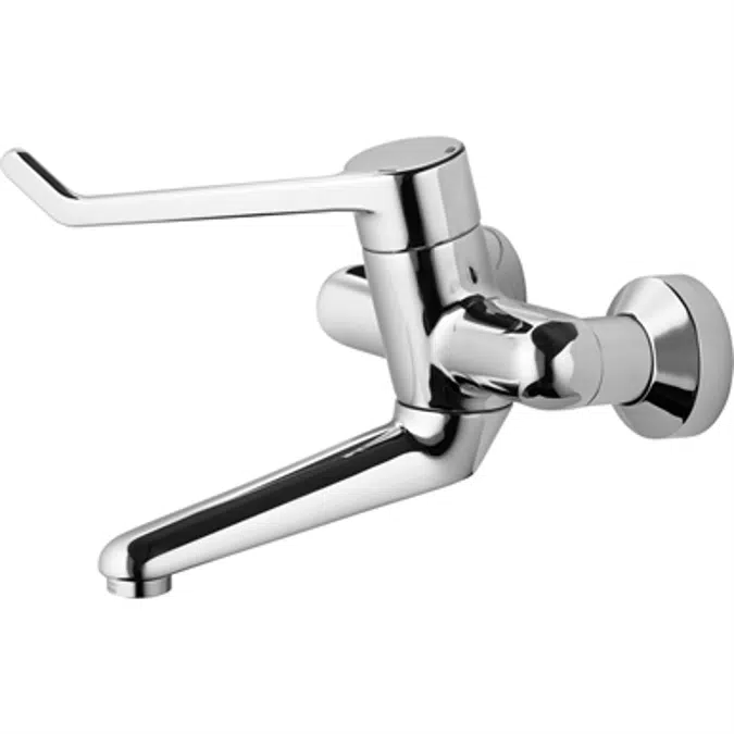 BIM objects - Free download! Ceraplus wall mounted single lever basin ...