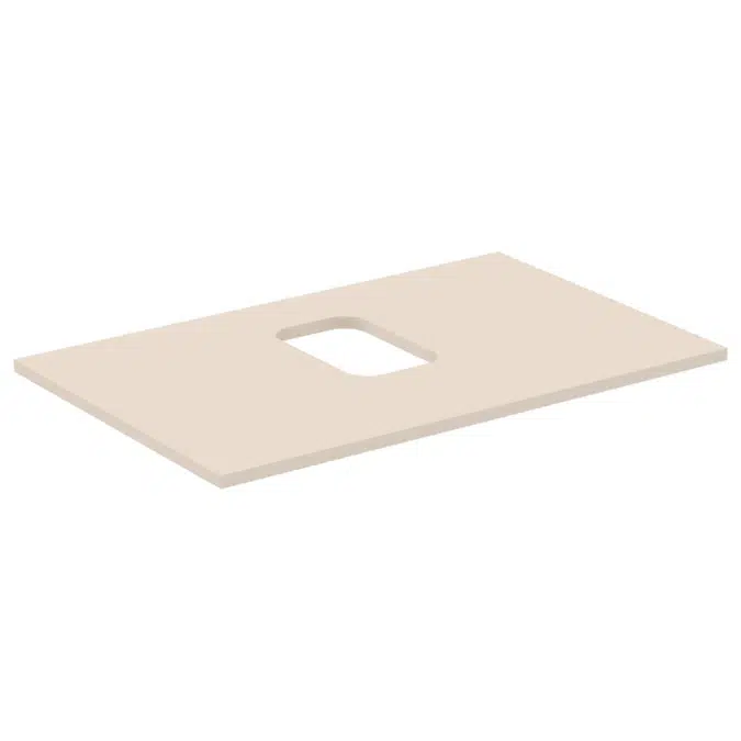 BIM objects - Free download! I.LIFE B WORKTOP VESSEL CUT 80CM | BIMobject