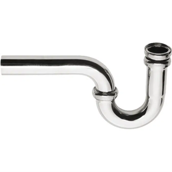 Objetos BIM - ¡Descarga gratis! TUBING TRAP 1 1/4" FOR BASIN WHITE ...