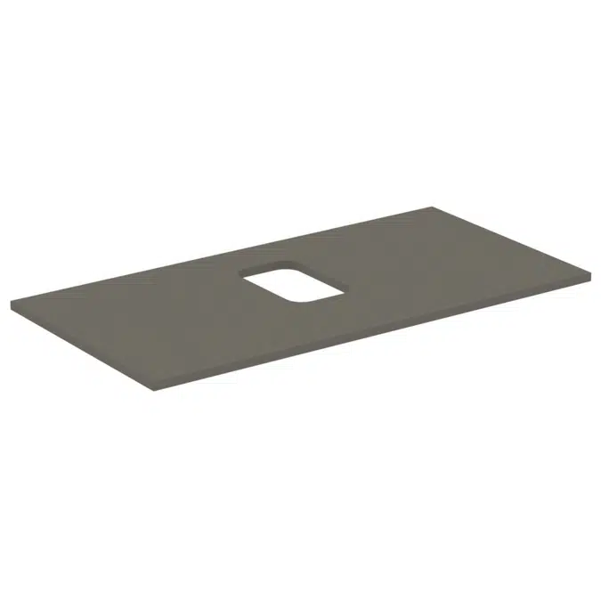 BIM objects - Free download! I.LIFE B WORKTOP VESSEL CUT 100CM | BIMobject