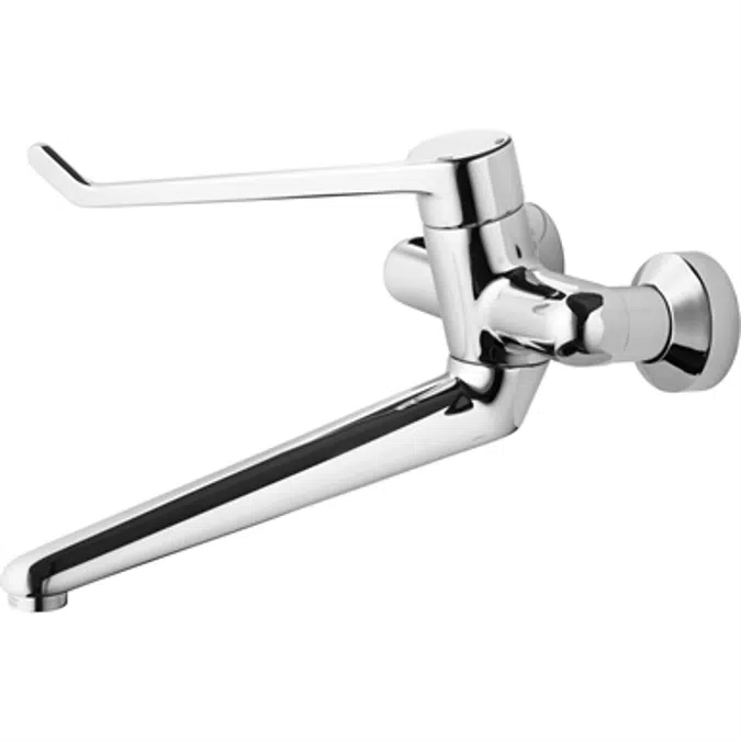BIM objects - Free download! CERAPLUS wall mounted single lever basin ...