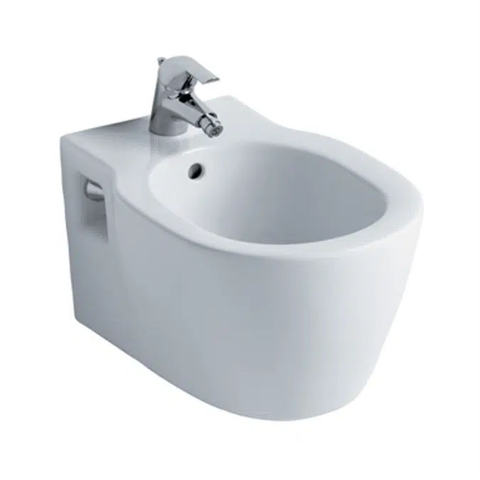 BIM objects - Free download! Concept Bidet Wall Mounted 1 Taphole ...