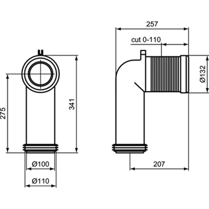 BIM objects - Free download! ELBOW J TYPE ADJ SEAL GASKET 110 FIX KIT ...