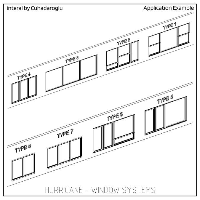 BIM objects - Free download! Hurricane Window HRC | BIMobject