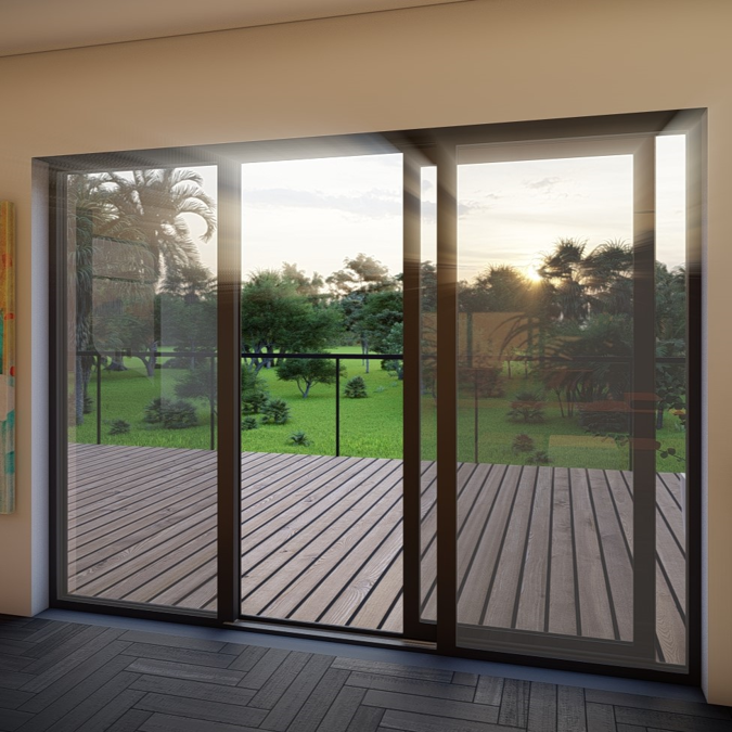 BIM 对象 - 免费下载！ Sliding Door System S36T Type-G | BIMobject