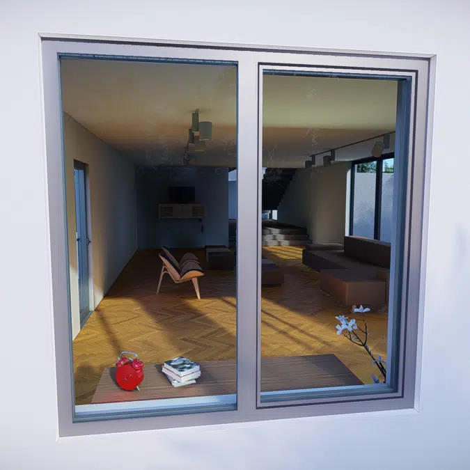 BIM objects - Free download! Window DS70, Inward Opening, Concealed ...