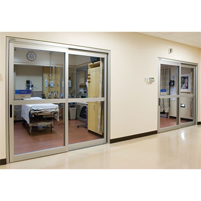 BIM objects - Free download! Smoke-Rated Sliding ICU Profiler®-ICU Door ...