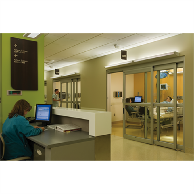BIM objects - Free download! Smoke-Rated Sliding ICU Profiler®-ICU Door ...