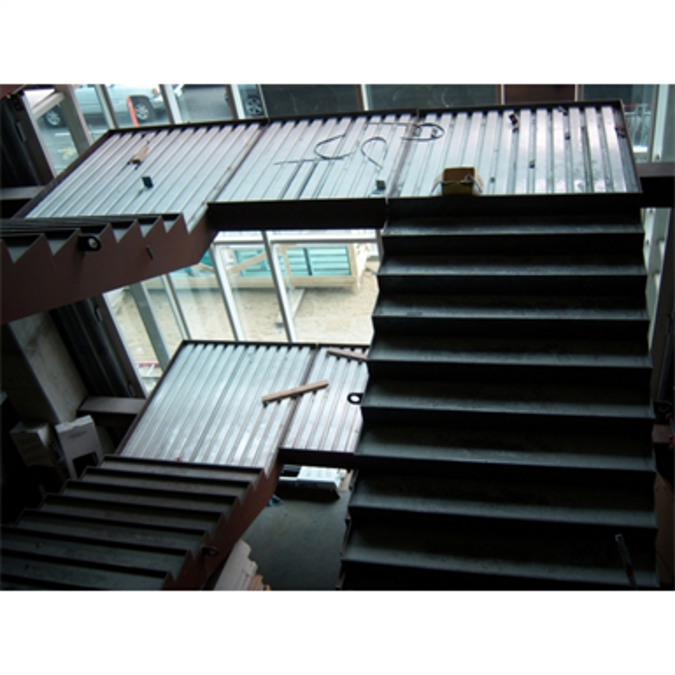 BIM objects - Free download! S100 Concrete Filled Stairs | BIMobject