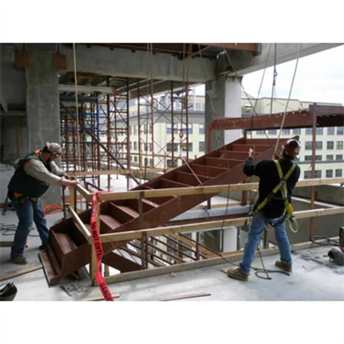 BIM objects - Free download! S100 Concrete Filled Stairs | BIMobject