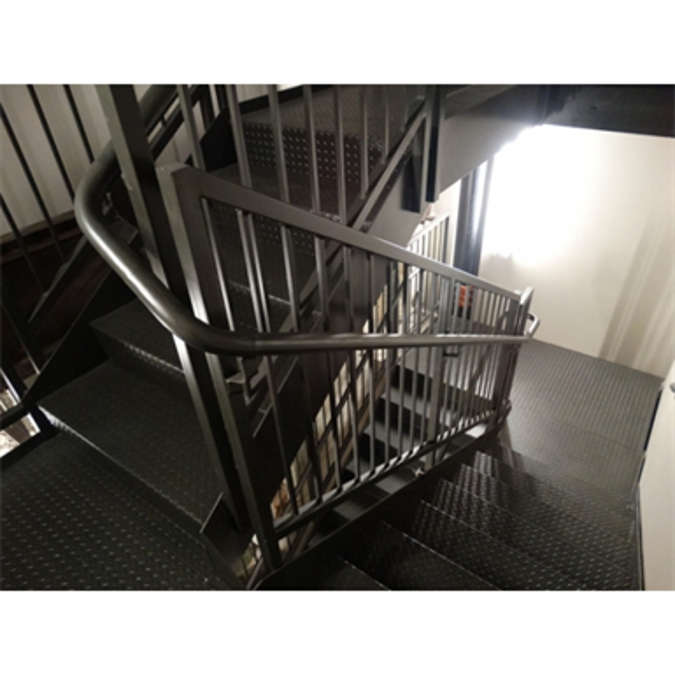BIM objects - Free download! S200 Checker Plate Stairs | BIMobject
