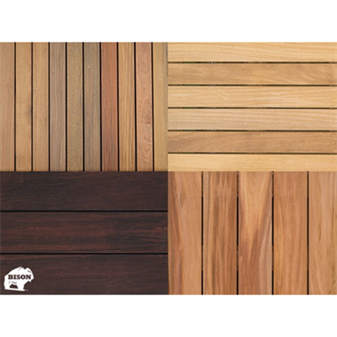BIM objects - Free download! Bison Wood Deck Tiles | BIMobject