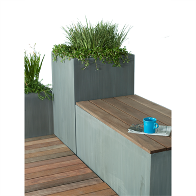 BIM objects - Free download! Bison Ipê Planter Cube Tops | BIMobject