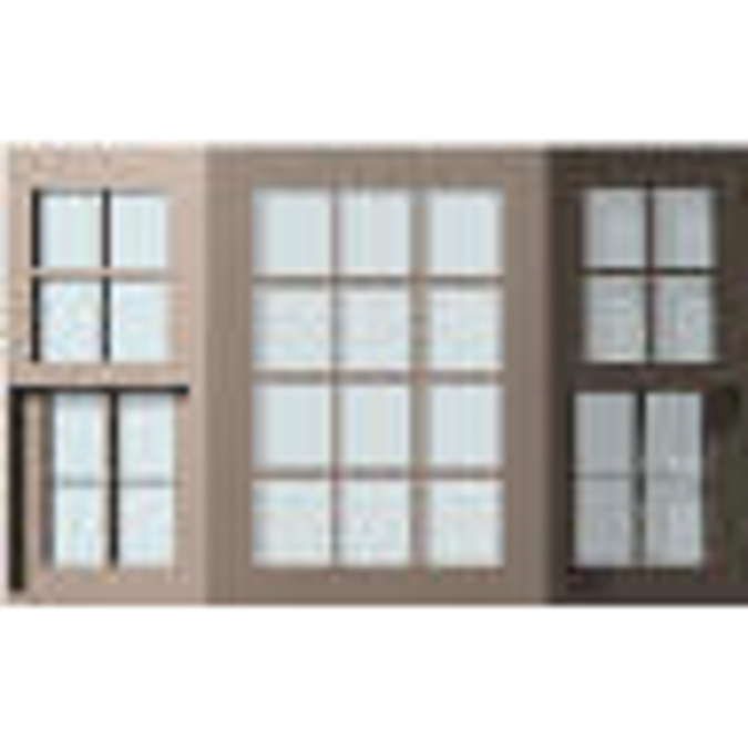 BIM objects - Free download! 400 Series 30 deg Double-Hung Bay Window ...