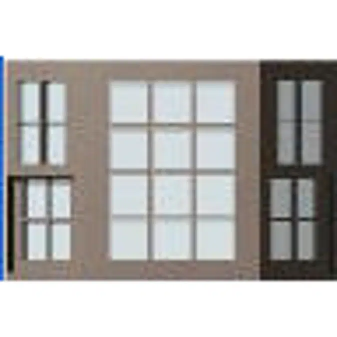 BIM objects - Free download! 400 Series 45 deg Double-Hung Bay Window ...