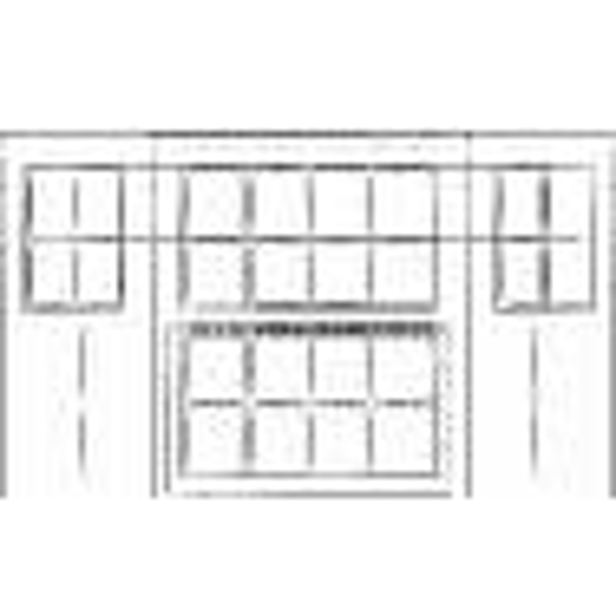 BIM objects - Free download! 200 Series 30 deg Double-Hung Bay Window ...