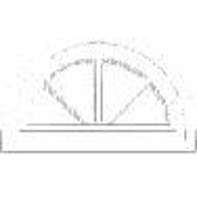 BIM objects - Free download! 200 Series Circle Top Casement Window ...