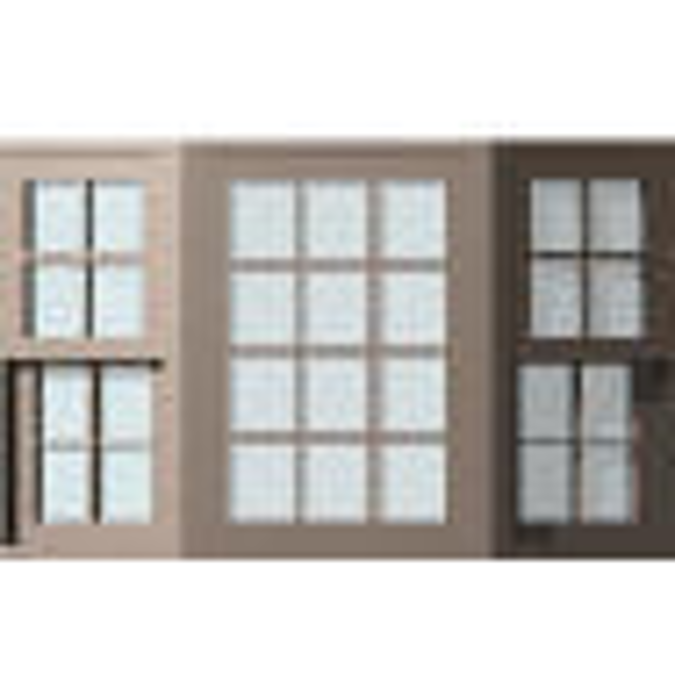 BIM objects - Free download! 400 Series 30 deg Double-Hung Bay Window ...