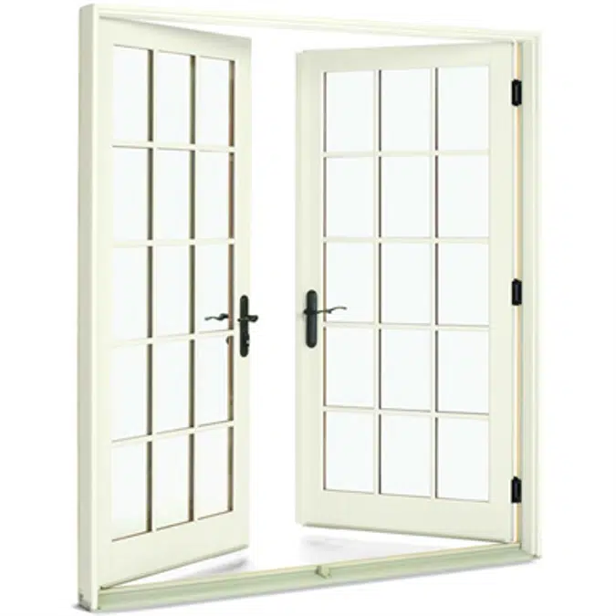 BIM objects - Free download! Integrity Wood-Ultrex Inswing French Door ...