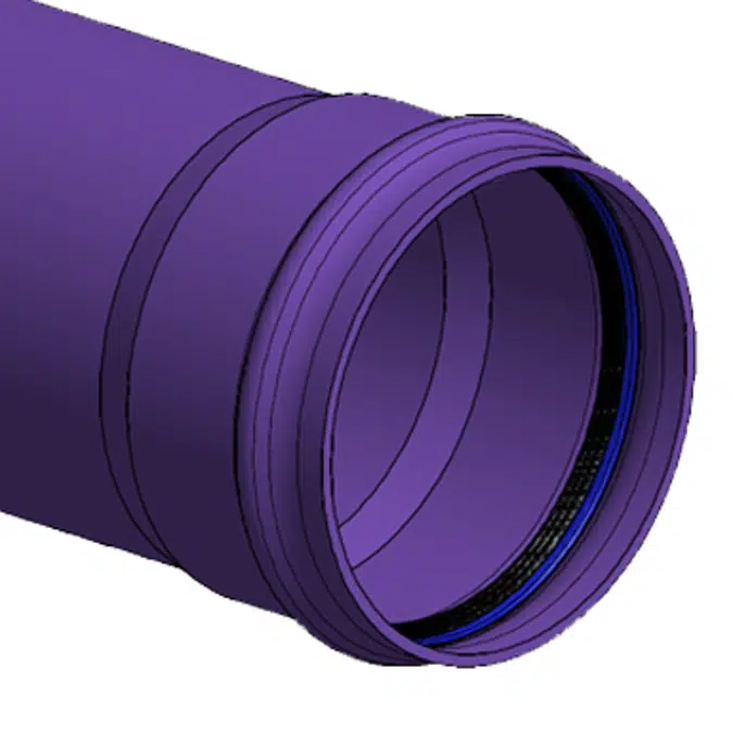 BIM objects - Free download! PN20 PVC-O TOM pipe - Reused water | BIMobject