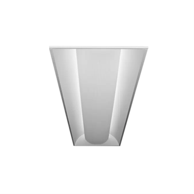 BIM objects - Free download! Luna® 1x4 Radial Blade Louver Recessed ...