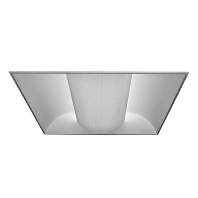 Objetos BIM - ¡Descarga gratis! Luna® 2x2 Radial Blade Louver Recessed ...