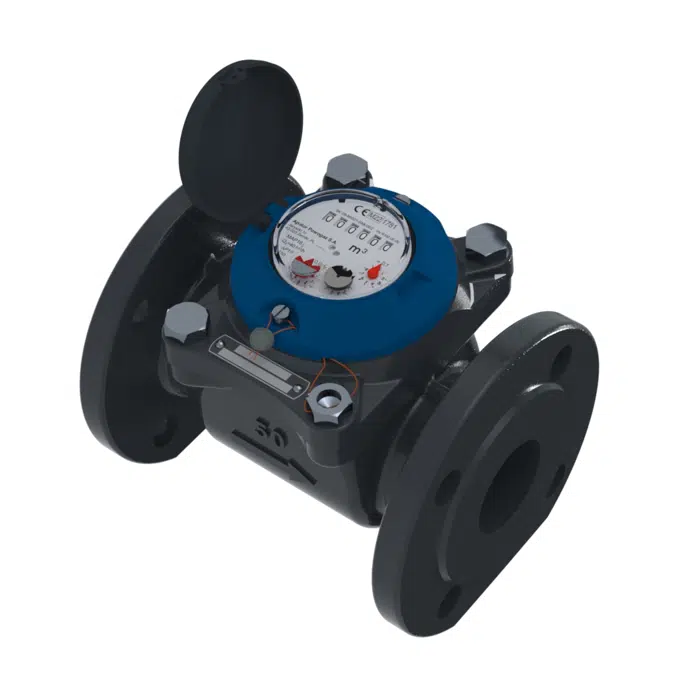 BIM objects - Free download! MWN 50 Nubis Propeller Water Meter ...