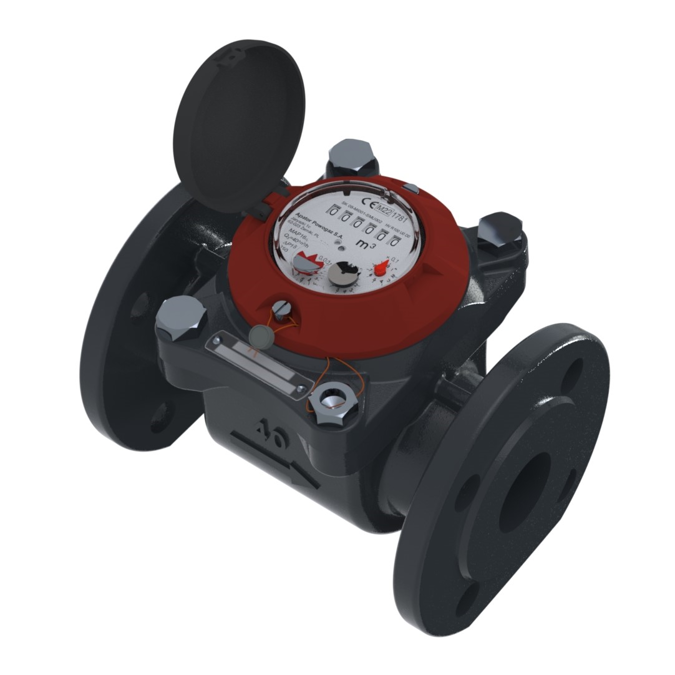 BIM objects - Free download! MWN130 40 Nubis Propeller Water Meter ...