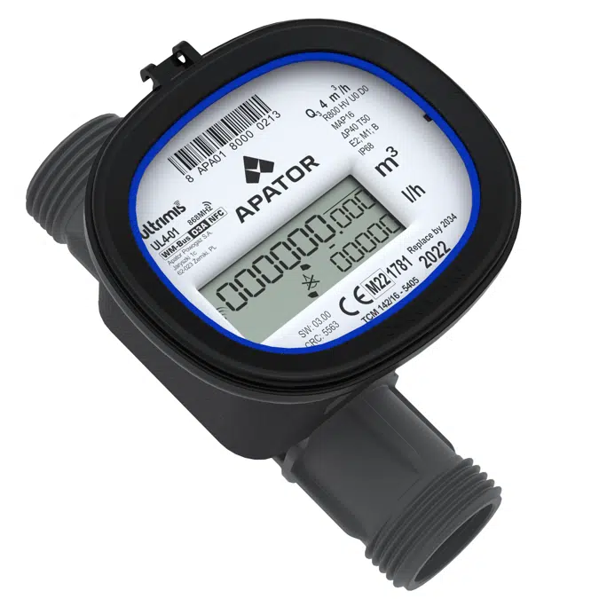 BIM objects - Free download! UL 4-1 ULTRIMIS Ultrasonic Water Meter ...